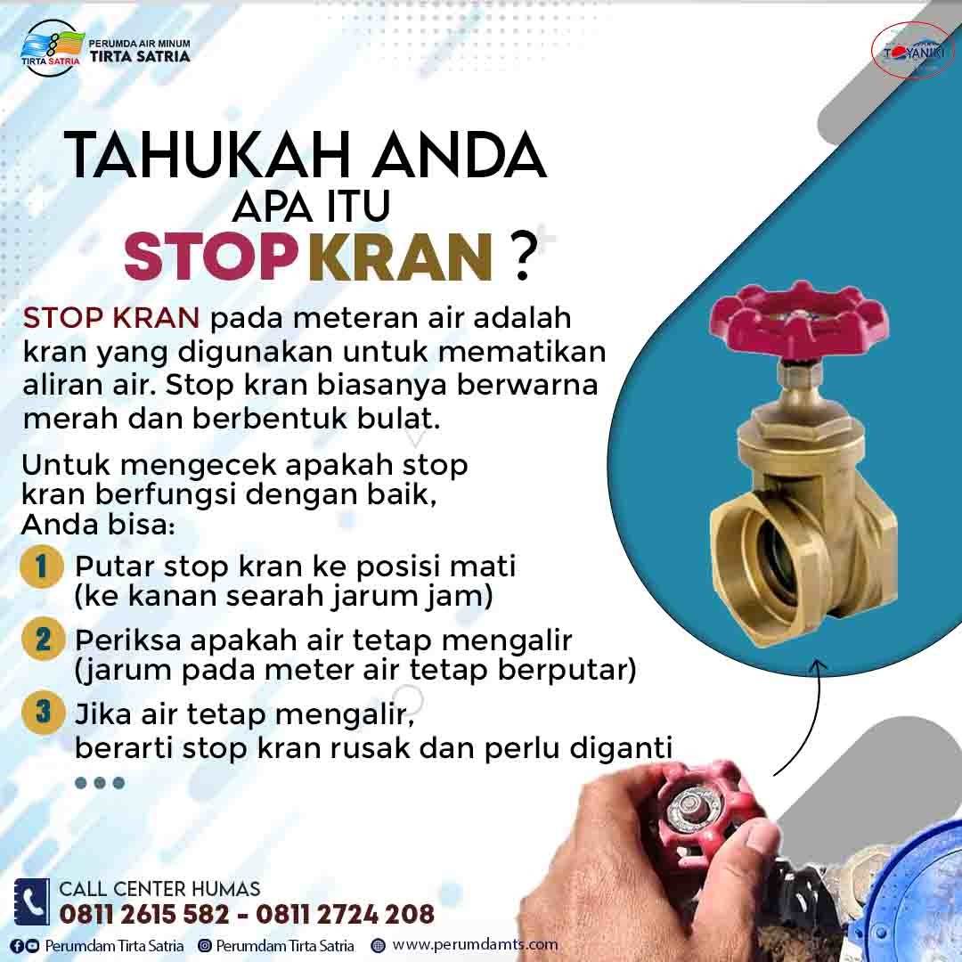 Apa itu STOP KRAN? – PERUMDA AIR MINUM TIRTA SATRIA